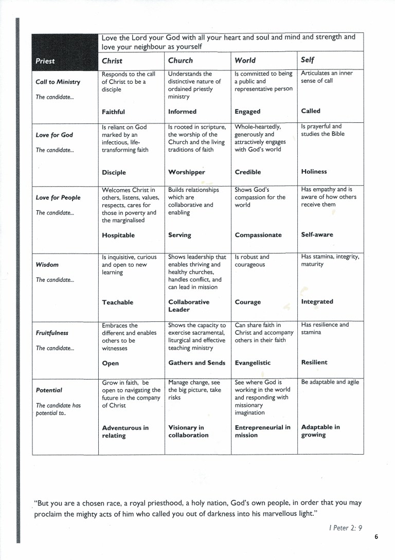 SHARED DISCERNMENT PROCESS Renewed candidate qualities and discernment processes 2019 – CofE ...
