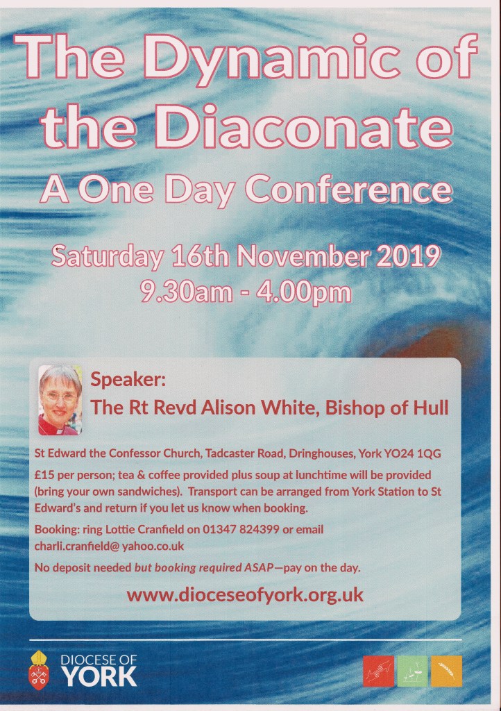 THE DYNAMIC OF THE DIACONATE: conference with Bishop Alison White ...